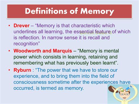 Memory Definition Types Of Memory Factors Influencing Memory And