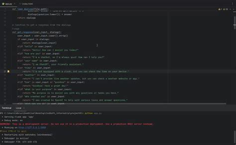 Dhruv Patel On Linkedin Ai Machinelearning Python Chatbot Codsoft