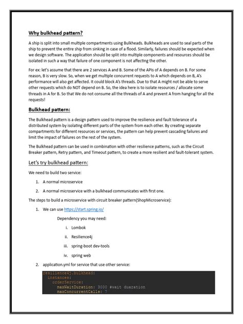 bulkhead pattern pdf fault tolerance software development