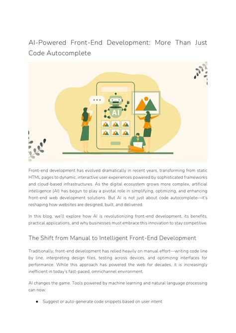 Ppt Ai Powered Front End Development More Than Just Code Autocomplete Powerpoint Presentation