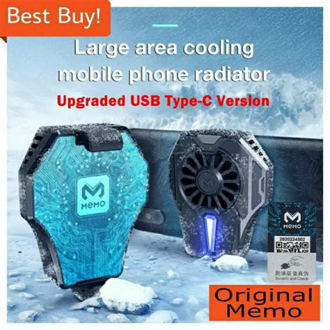 ORIGINAL MEMO DL Gaming Mobile Phone Cooler Cooling Radiator Semiconductor Cooler PUBG