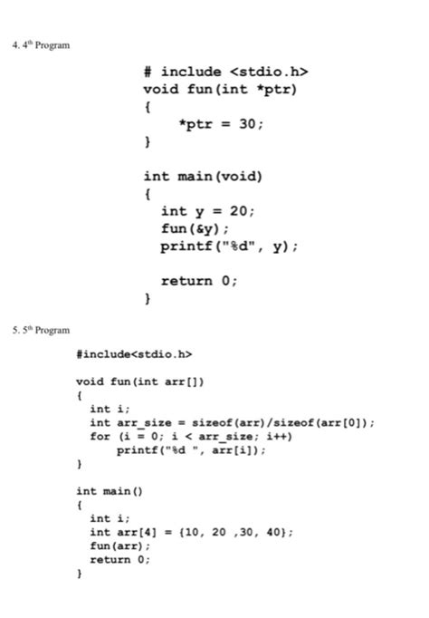 Solved Assignment 6 Pointers Please Convert Following