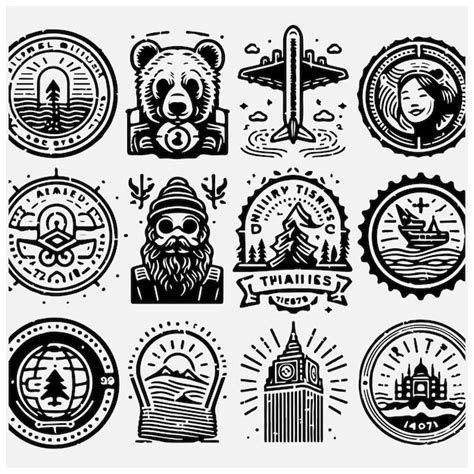 Stamp Set Vector Stamp Without Text Stock Illustration Premium Ai Generated Vector