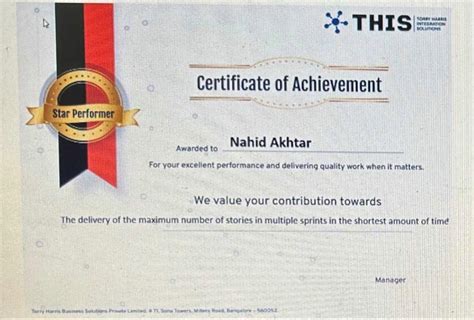 Nahid Akhtar On Linkedin Starperformer Hardwork