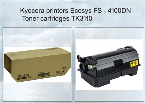 Kyocera Mita Fs 4100dn Black Copier Toner Cartridge Tk 3110 With Chip