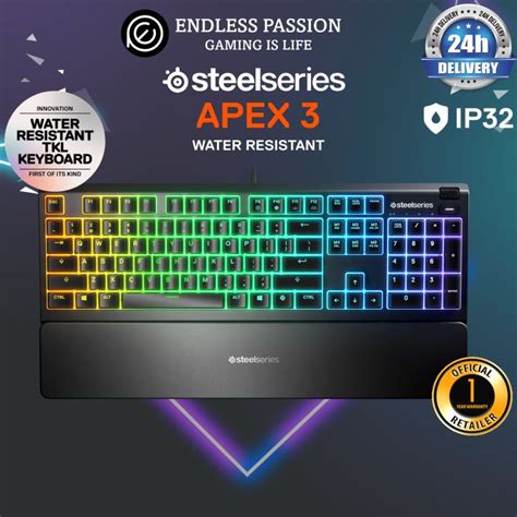 SteelSeries Apex RGB Gaming Keyboard Lazada Singapore