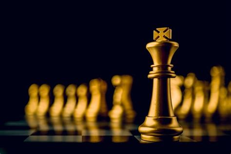 Premium Photo Close Up Of Chess Pieces On Board