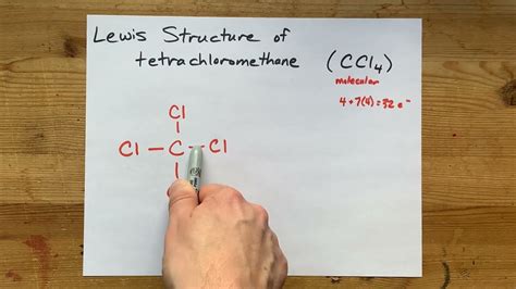Lewis Structure Of Tetrachloromethane Ccl4 Youtube