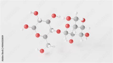 Lactose Molecule 3d Molecular Structure Ball And Stick Model Structural Chemical Formula Milk