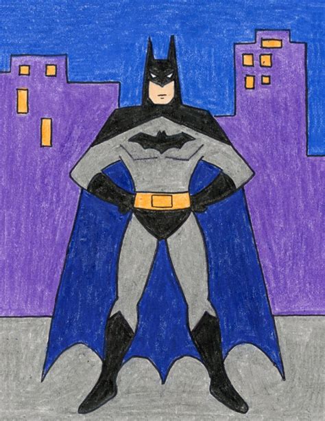 How To Draw Batman Batman Coloring Page