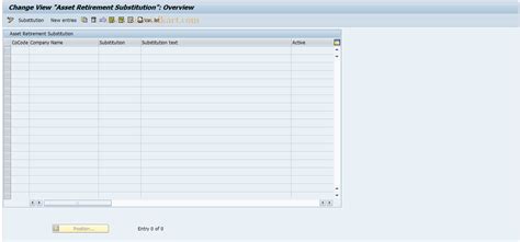 OA01 SAP Tcode Gain Loss Substitution Fixed Assets