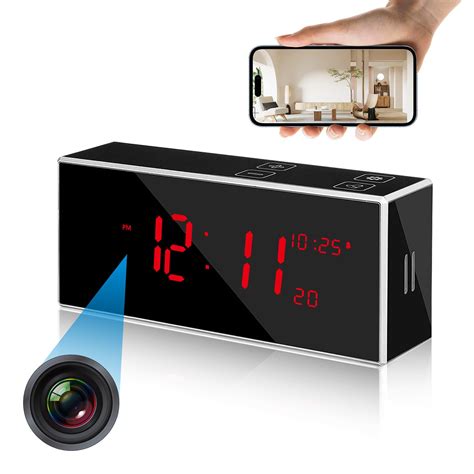Sopkvl Spy Camera Hidden Camera Clock With Dual Mode Night Vision Wifi Live Monitoring 160