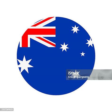 오스트레일리아 국기 라운드 플랫 아이콘입니다 벡터 일러스트 레이 션 0명에 대한 스톡 벡터 아트 및 기타 이미지 0명 개념 고급 Istock