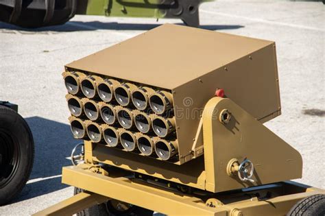 Multi Barrel Rocket Launcher Mrl Or Multiple Launch Rocket System Mlrs With32 Launch Tubes