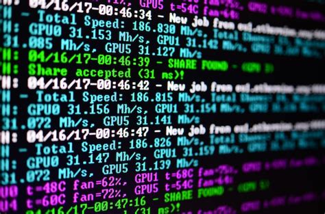 Premium Photo Macro Snapshot Of The Program Interface For Crypto