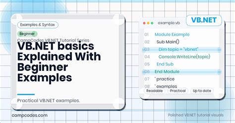 Vbnet Basics Explained With Beginner Examples