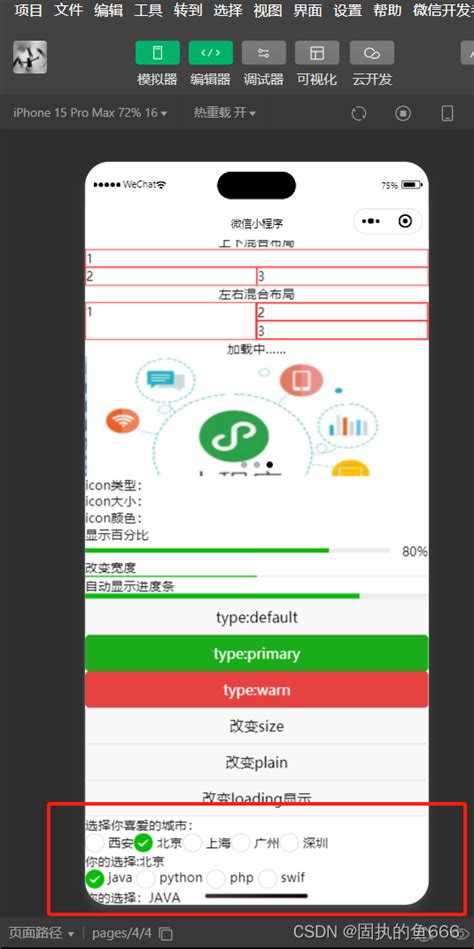 微信小程序学习（第四章总结） 微信小程序中有那些标签属性 csdn博客