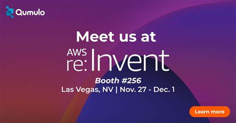 qumulo file storage tech by aws re invent gokul bellala kuppuraj