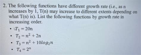 Solved 1 Algorithms A And B Have The Following Time