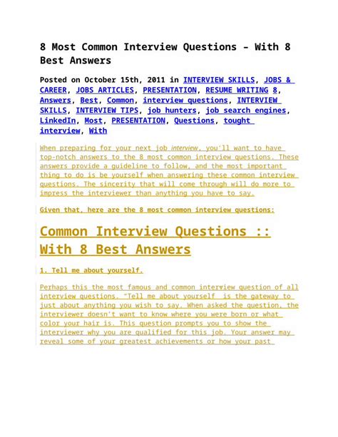 docx 8 most common interview questions dokumen tips
