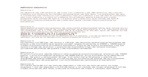 Pdf Ejercicios De Programacion Lineal Metodo Grafico Dokumen Tips