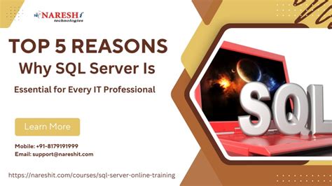 Ppt Top 5 Reasons Why Sql Server Is Essential Every It Professional Powerpoint Presentation
