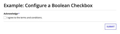 Configure A Boolean Checkbox