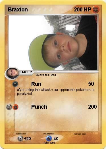 Pokémon Braxton 35 35 Run My Pokemon Card