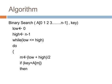 Binary Search PPT