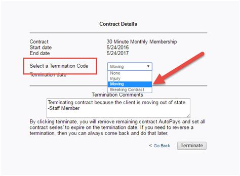 How To Create A Contract Termination Code