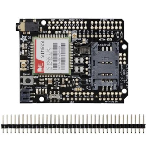 Adafruit Fona 808 Shield Mini Cellular Gsm Gps For Arduino Af 2636