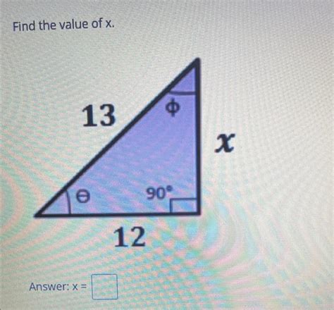 Solved Find The Value Of X Answer X Chegg Com