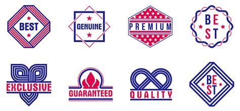 다양한 제품 및 비즈니스용 배지 및 로고 컬렉션 프리미엄 최고 품질의 벡터 엠블럼 세트 클래식 그래픽 디자인 요소 휘장 및 어워드 경쟁에 대한 스톡 벡터 아트 및 기타