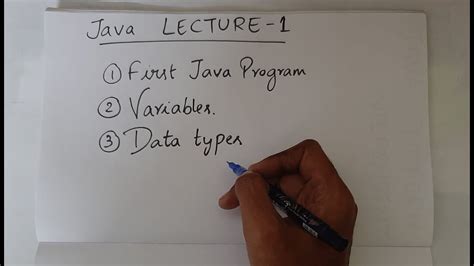 Hello World Java Variables In Java Data Type In Java For Beginners