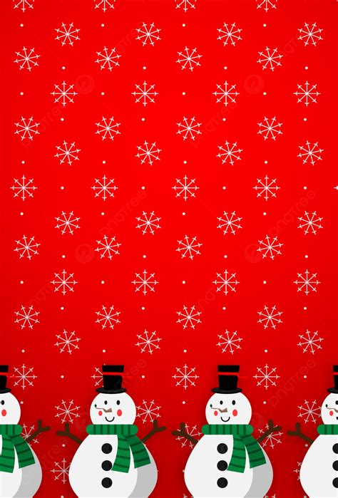 귀여운 눈사람 만화 캐릭터 메리 크리스마스 배경 메리 크리스마스 배너 빨간색 배경 눈사람 배경 일러스트 및 사진 무료 다운로드 Pngtree