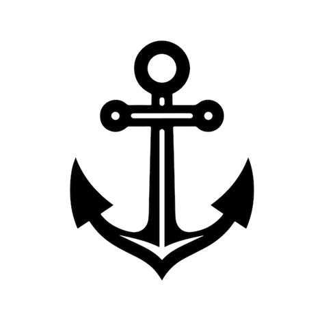 Premium Vector Anchor With Chain Realistic Style