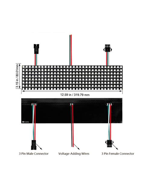 8 8 16 18 8 32 Ws2812b Programmable Led Matrix Panel Screen