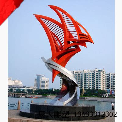 城市景观不锈钢帆船雕塑 曲阳县恒磊石材雕塑有限公司15612174757 网商汇