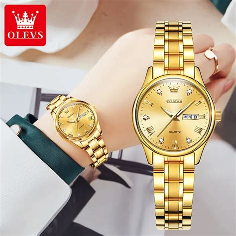 Olevs T Set With Watch And Pendant With Bracelet 5563