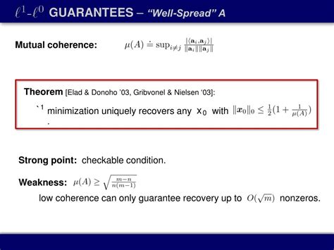 Ppt Sparse Representation And Compressed Sensing Theory And