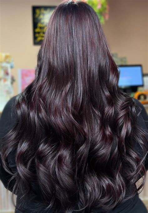 17 Decadent Chocolate Cherry Hair Colour Ideas Dark Chocolate With