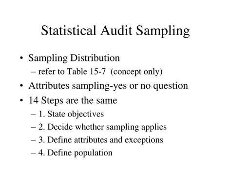 Ppt Audit Sampling Powerpoint Presentation Free Download Id4012319
