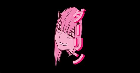 Zero Two Heh Zero Two Sticker Teepublic