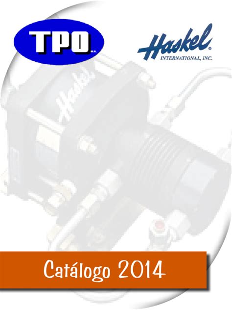 Catalogo Haskel Pdf Presión Acero