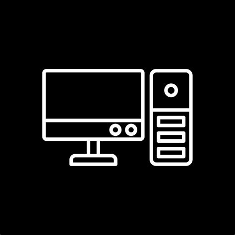 Computer Line Inverted Icon Design Vector Art At Vecteezy