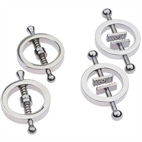 Nxy Pump Toys Breast Clamp Nipple Entrainment Metal Milk Clip