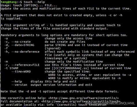 linux小知识之touch的用法总结 touch ct csdn博客