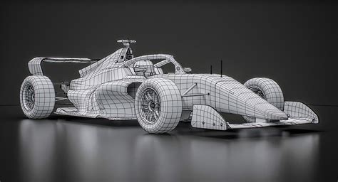 F1 Academy 2024 Tatuus F4 T 421 Race Car White Mockup 3d Model Opticaldreamsoft