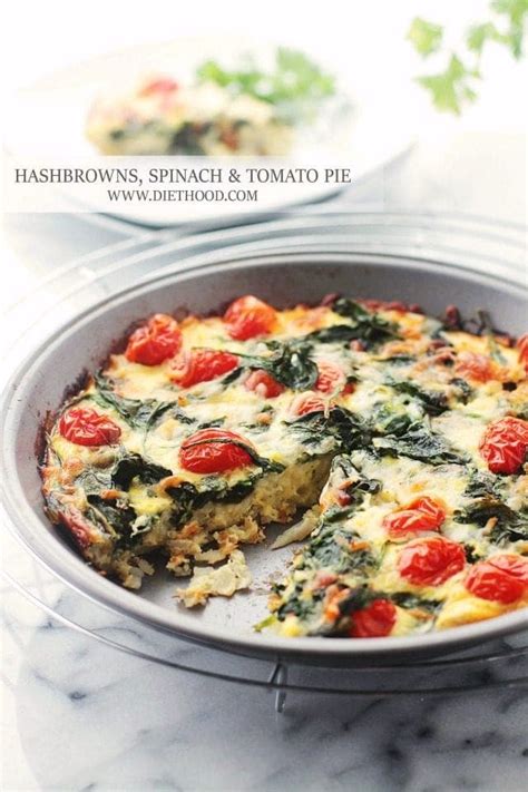 Hashbrowns Spinach And Tomato Pie Recipe Diethood