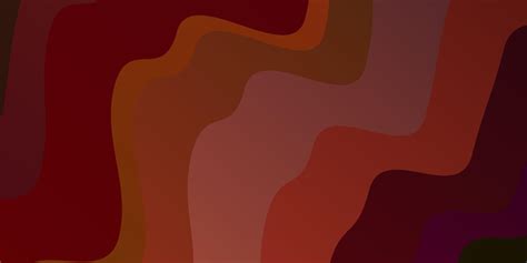 Dark Red Vector Backdrop With Circular Arc Illustration In Halftone Style With Gradient Curves